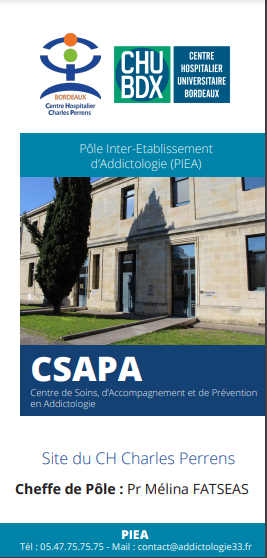 Centre de Soins d’Accompagnement et de Prévention en Addictologie | Ch Perrens